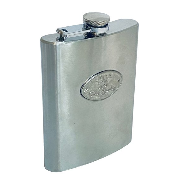 J. Crew | Dining | Jcrew Flask Logo Front Stainless Steel 8 Oz | Poshmark
